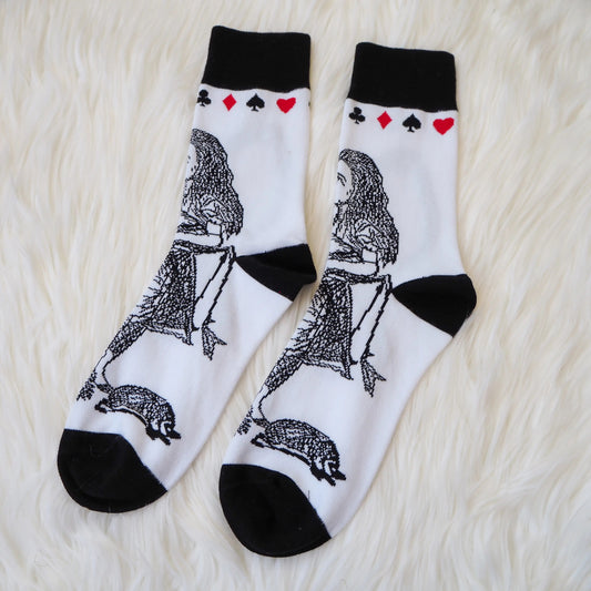 Alice in Wonderland Socks - John Tenniel Illustration | Literary Gift ...